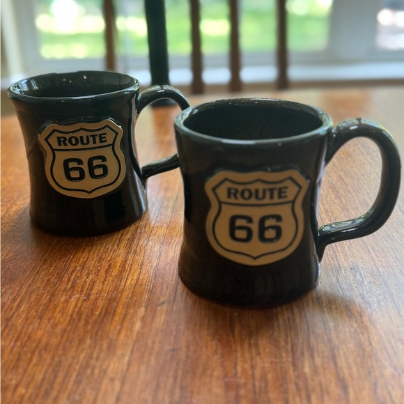 Dining | Route 66 Black Ceramic Mugs Set | Poshmark